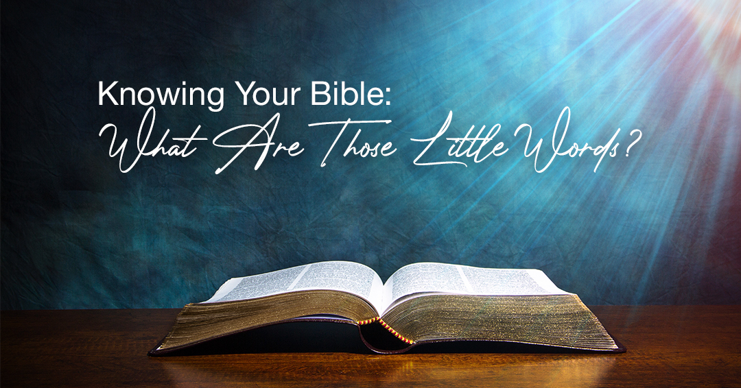 Knowing Your Bible: What Are Those Little Words? - Lifeword Media ...